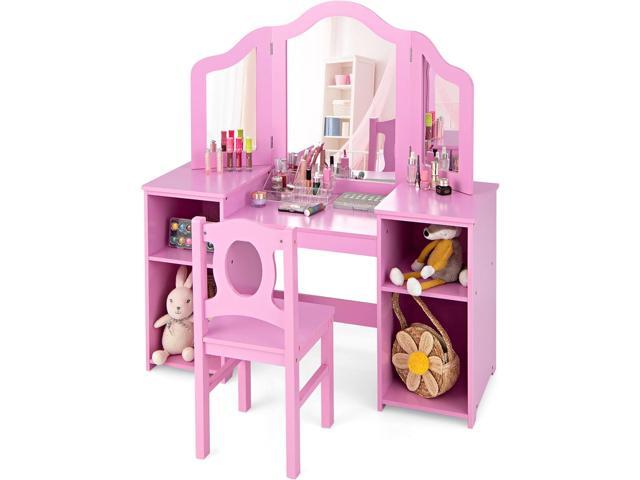 Click here for INFANS Kids Vanity  2 in 1 Princess Makeup Desk &... prices