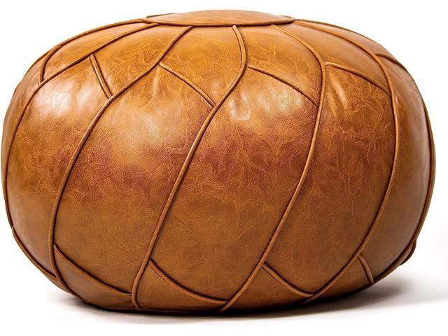 Click here for Moderner Faux Leather Pouf Unstuffed Ottoman Moroc... prices