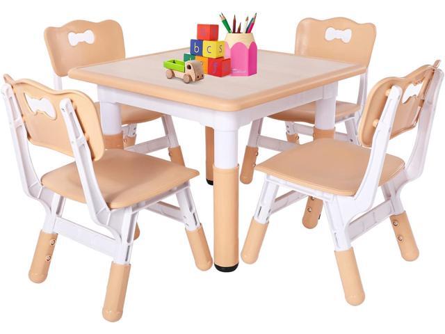 Click here for FUNLIO Kids Table and 4 Chairs Set  Height Adjusta... prices