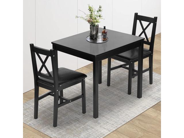 Click here for 3-Piece Solid Wood Kitchen Table Set for 2 Pine Di... prices