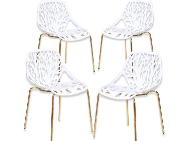 Click here for Modern White Dining Chairs Set of 4  Birch Sapling... prices