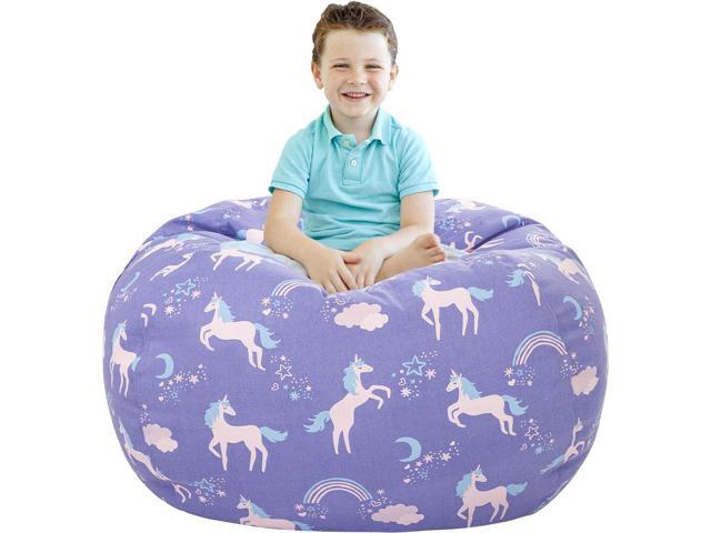 Click here for Aubliss Stuffed Animal Storage Bean Bag  Unicorn B... prices