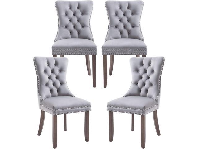 Click here for Kiztir Velvet Dining Chairs Set of 4  Upholstered... prices