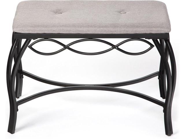Click here for Mango Steam Heather Gray Shoe Bench - Vanity Seat... prices