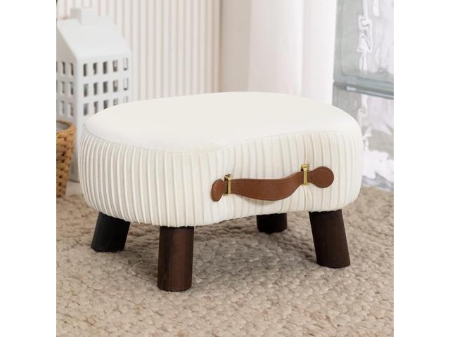 Click here for LUE BONA Small Curved Foot Stool with Handle  Beig... prices