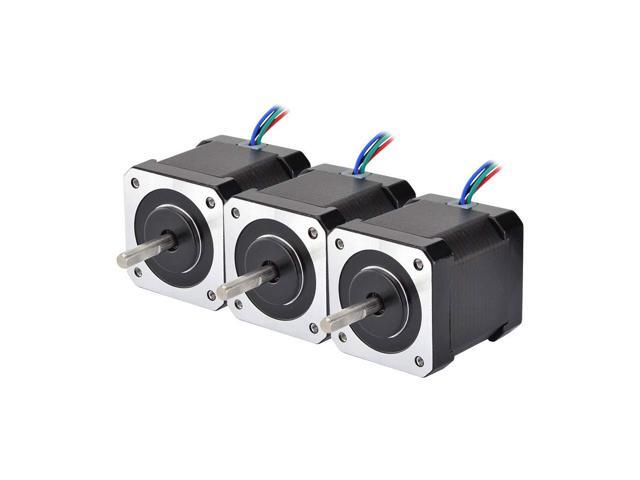 Click here for STEPPERONLINE 3PCS Nema 17 Stepper Motor 84oz. in... prices
