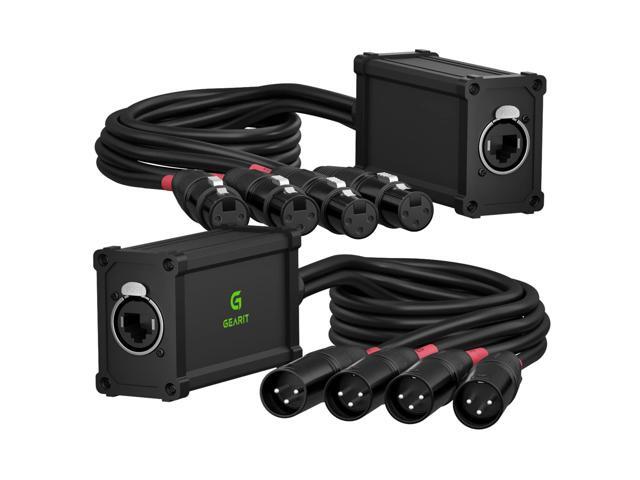 Click here for GearIT 4 Channel Snake (2ft Breakout Cable) 3Pin X... prices