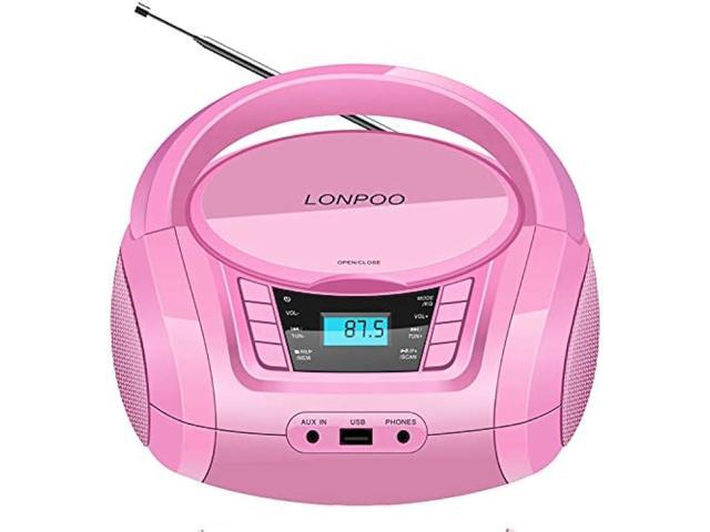 Click here for LONPOO Portable Boombox - CD Player  Bluetooth  US... prices