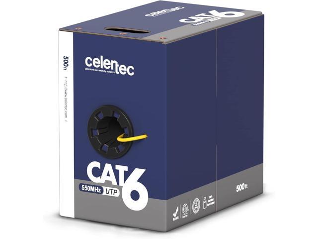 Click here for celertec CAT6 Ethernet Cable  500ft  23AWG Solid B... prices