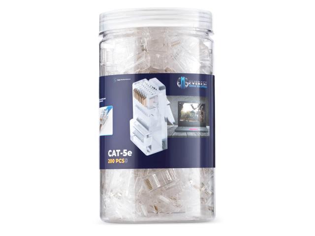 Click here for Everest Cat5e RJ45 Pass Through Connector 200-Pack... prices