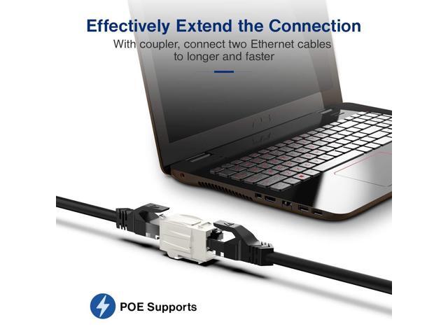 Click here for AMPCOM CAT6A RJ45 Inline Coupler Keystone Jack  [... prices