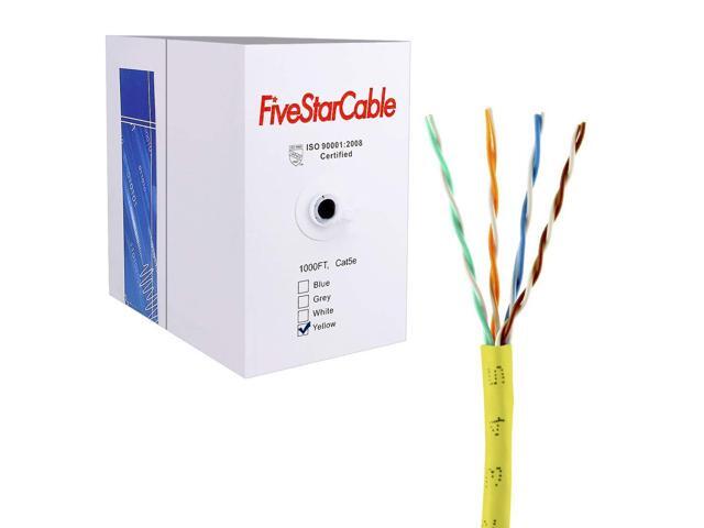 Click here for Five Star Cable 1000 ft. Cat5E UTP CCA Cable - Yel... prices