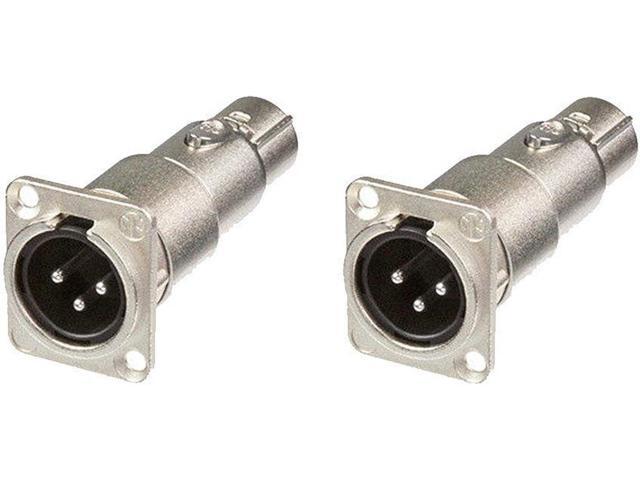 Click here for 2 Neutrik NA3MDF 3 Pin Mic XLR Male to Female Adap... prices