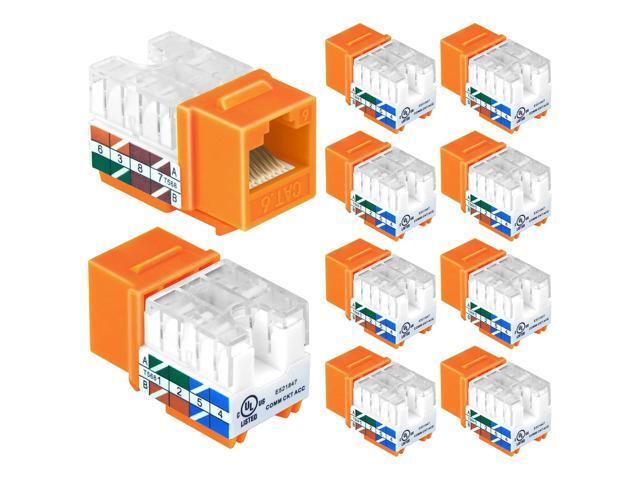 Click here for VCELINK RJ45 Cat6 Keystone Jacks Slim Profile UL-L... prices