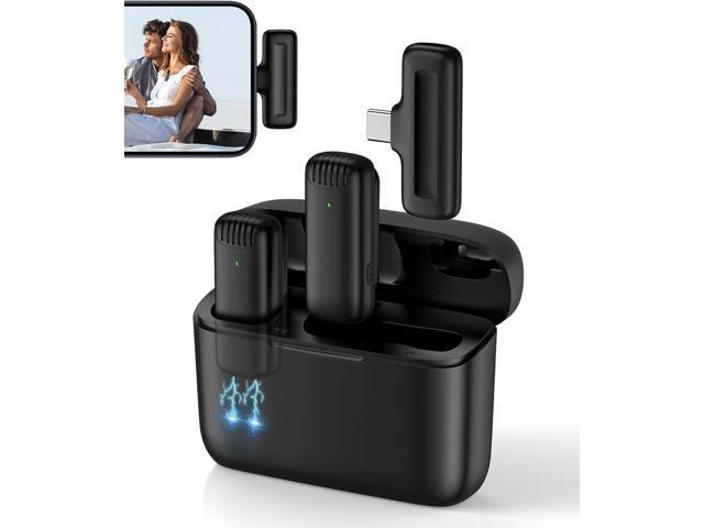 Click here for 2Pcs Mini Wireless Microphone USB C Lavalier Mic f... prices