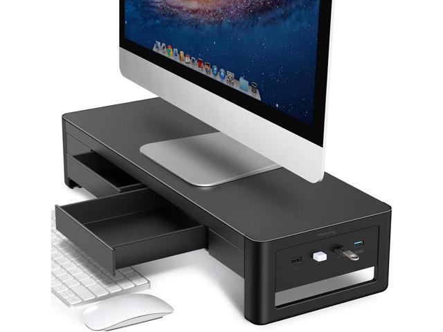 Click here for meatanty 2 in 1 Monitor Stand Riser with 2 Storage... prices