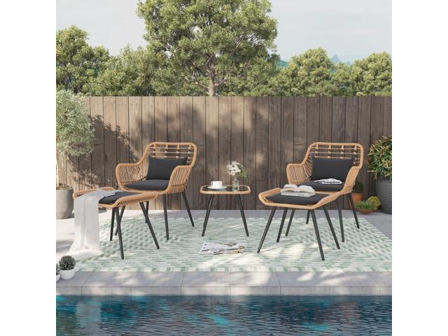 Click here for Verano Garden 5 Pieces Outdoor Wicker Conversation... prices