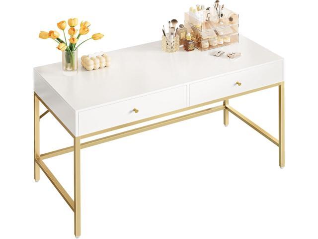 Click here for SUPERJARE Vanity Desk with Drawers  47 inch Comput... prices