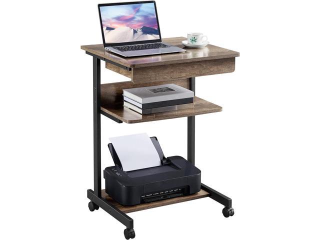 Click here for Topeakmart Rolling Computer Desk for Small Spaces... prices