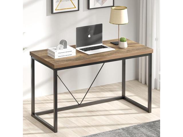 Click here for FOLUBAN Modern Home Office Desk  Rustic Wood and M... prices
