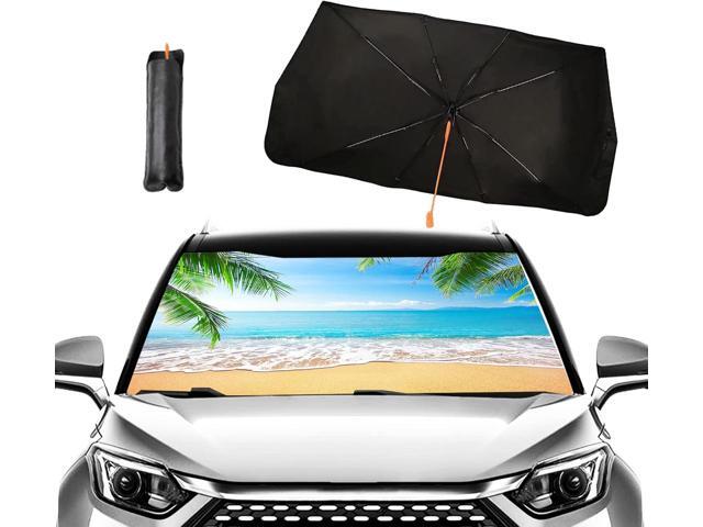 Click here for Tropical Palm Beach Car Windshield Umbrella Large... prices