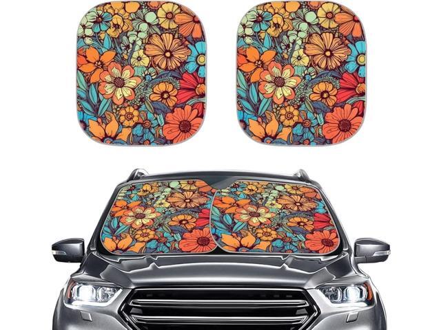 Click here for DISNIMO Abstract Groovy Flower Summer Beach Car Wi... prices