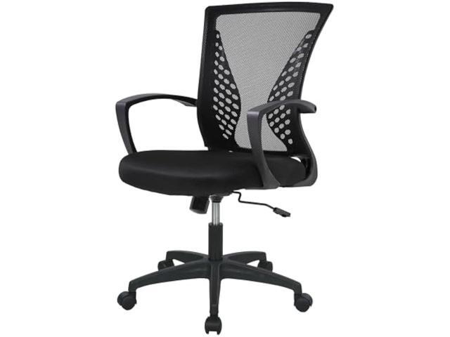 Click here for Home Office Chair Mid Back PC Swivel Lumbar Suppor... prices
