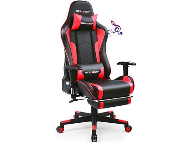 Click here for GTRACING Gaming Chair with Footrest Speakers Video... prices
