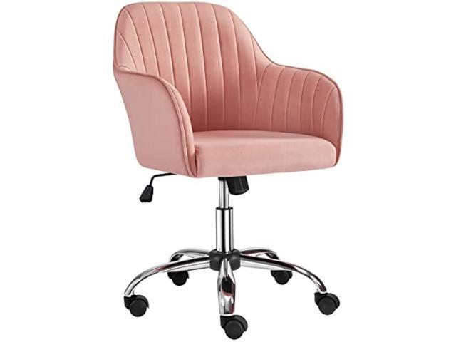 Click here for Yaheetech Pink Desk Vanity Chair Comfy Modern Aest... prices