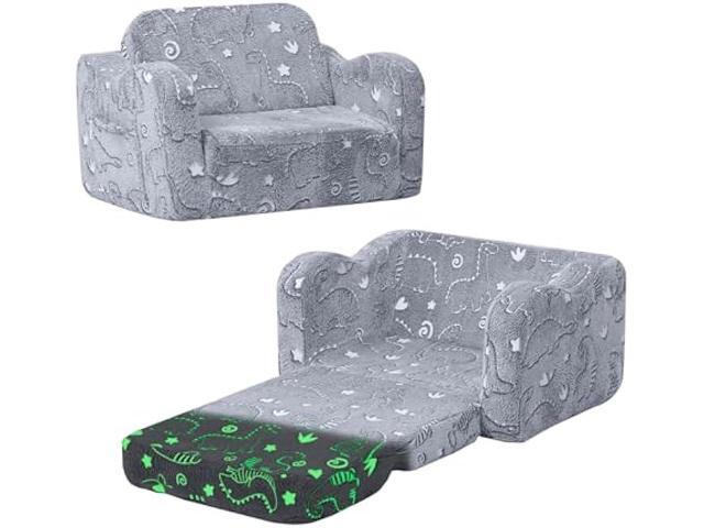 Click here for MeMoreCool Glow-in-the-Dark Dinosaur Toddler Sofa... prices
