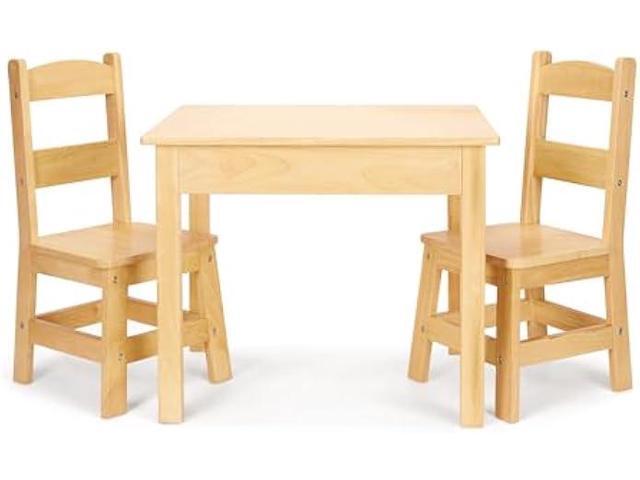 Click here for Melissa & Doug Solid Wood Kids Table and Chairs (2... prices