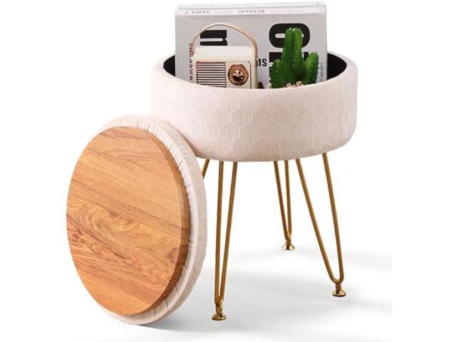 Click here for Cpintltr Footrest Footstools Round Velvet Ottoman... prices