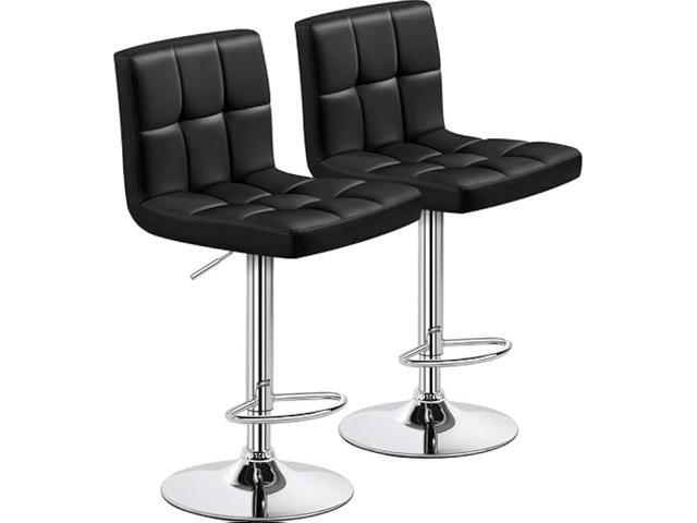 Click here for Yaheetech Bar Stools Set of 2  Adjustable PU Leath... prices