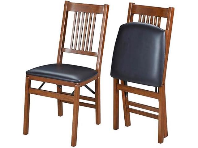 Click here for MECO Stakmore True Mission Wooden Folding Chairs w... prices