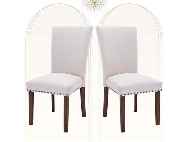 Click here for COLAMY Upholstered Parsons Dining Chairs Set of 2... prices