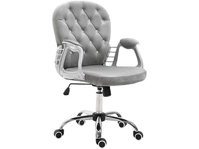 Click here for Vinsetto Velvet Home Office Chair  Button Tufted D... prices