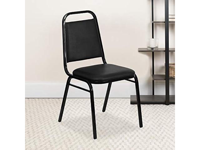 Click here for EMMA + OLIVER Trapezoidal Back Vinyl Stackable Ban... prices