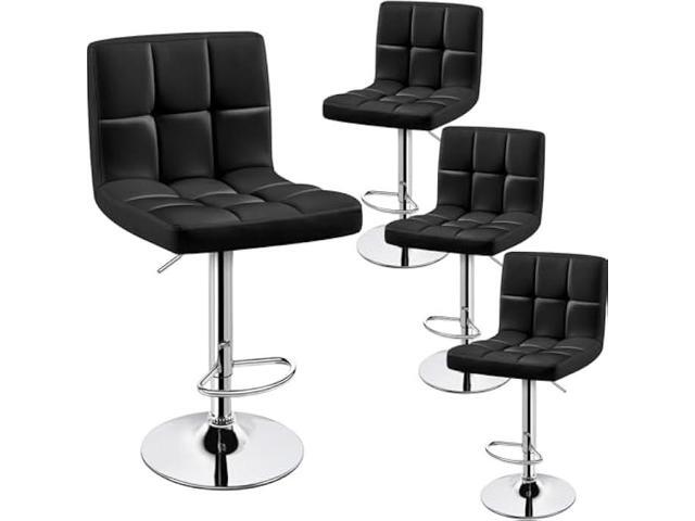 Click here for Yaheetech Bar Stools Set of 4  PU Leather Swivel B... prices