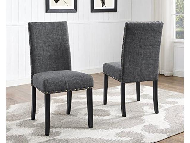Click here for Roundhill Furniture Biony Gray Fabric Dining Chair... prices