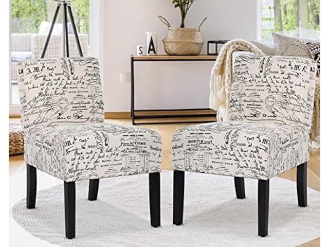 Click here for Armless Accent Chair Set of 2  Modern Living Room... prices