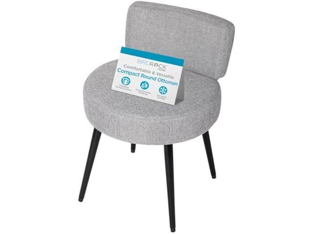 Click here for BIRDROCK HOME Linen Chair w/Back - Small Padded Fo... prices