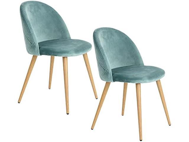 Click here for FurnitureR Upholstered Velvet Dining Chair Mid Bac... prices