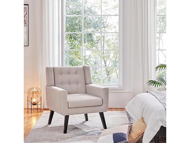 Click here for Yaheetech Accent Chair  Modern Button Tufted Armch... prices