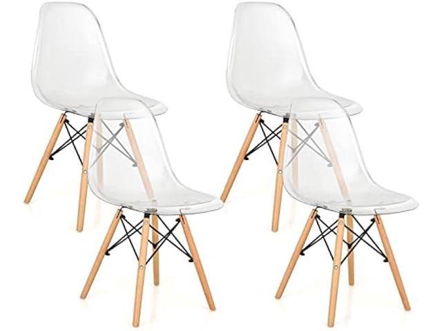 Click here for Giantex Dining Chairs Set of 4  Clear Acrylic Dini... prices