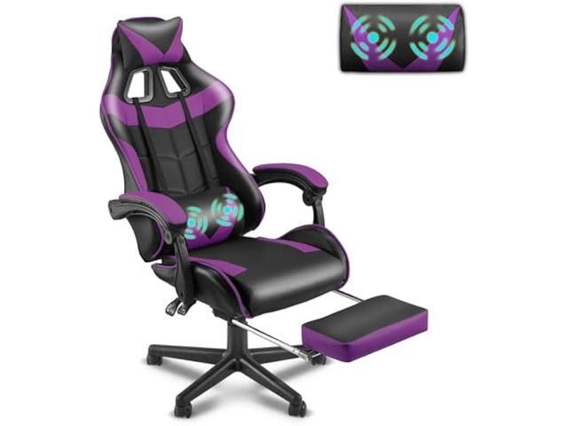 Click here for Soontrans Purple Gaming Chair with Footrest  Ergon... prices