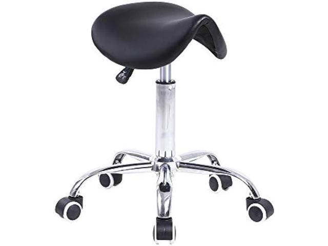 Click here for KKTONER Rolling Saddle Stool PU Leather Swivel Adj... prices