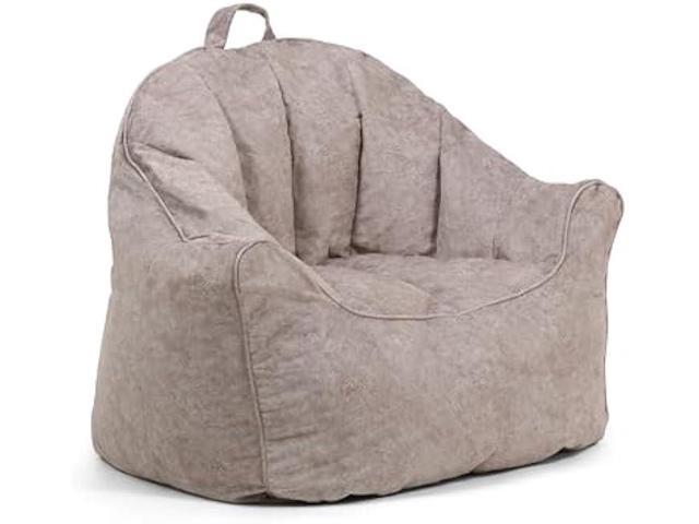 Click here for Big Joe Hug Bean Bag Chair  Gray Hyde  Vegan Suede... prices