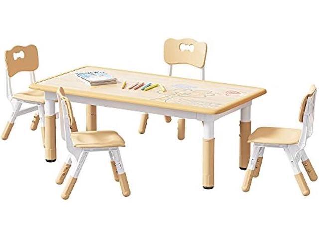 Click here for Brelley Kids Table and 4 Chairs Set  Height Adjust... prices