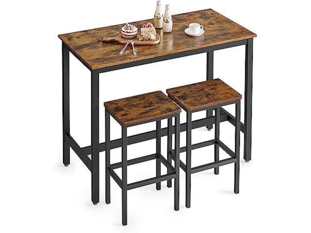 Click here for VASAGLE Bar Table Set  with 2 Bar Stools  Dining t... prices