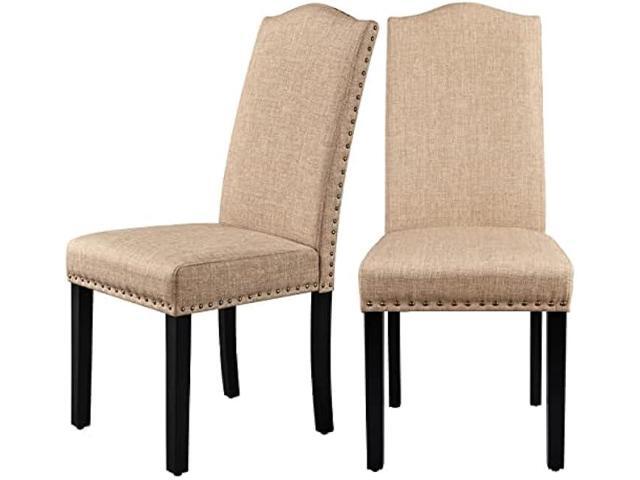 Click here for Yaheetech Dining Chairs Upholstered Parsons Chairs... prices